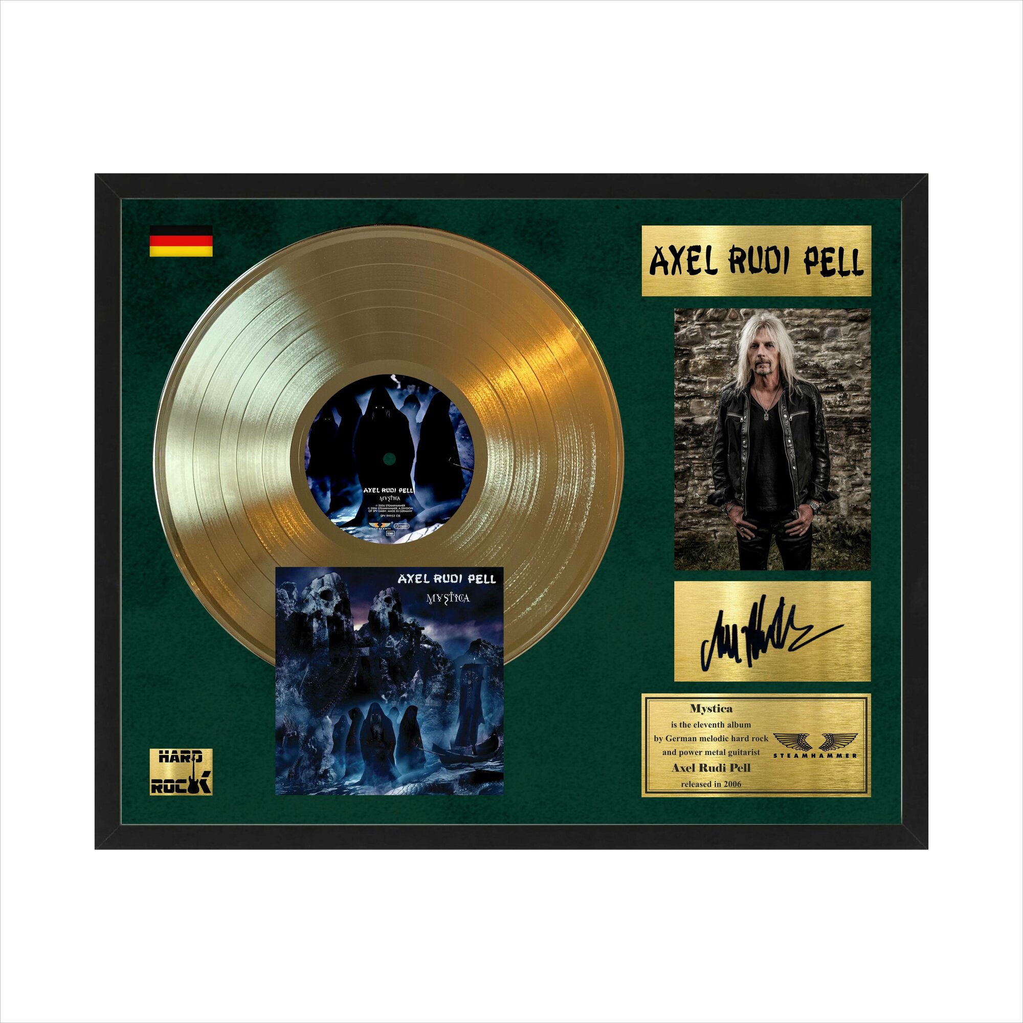 Axel Rudi Pell подарочный винил в рамке 43х53см