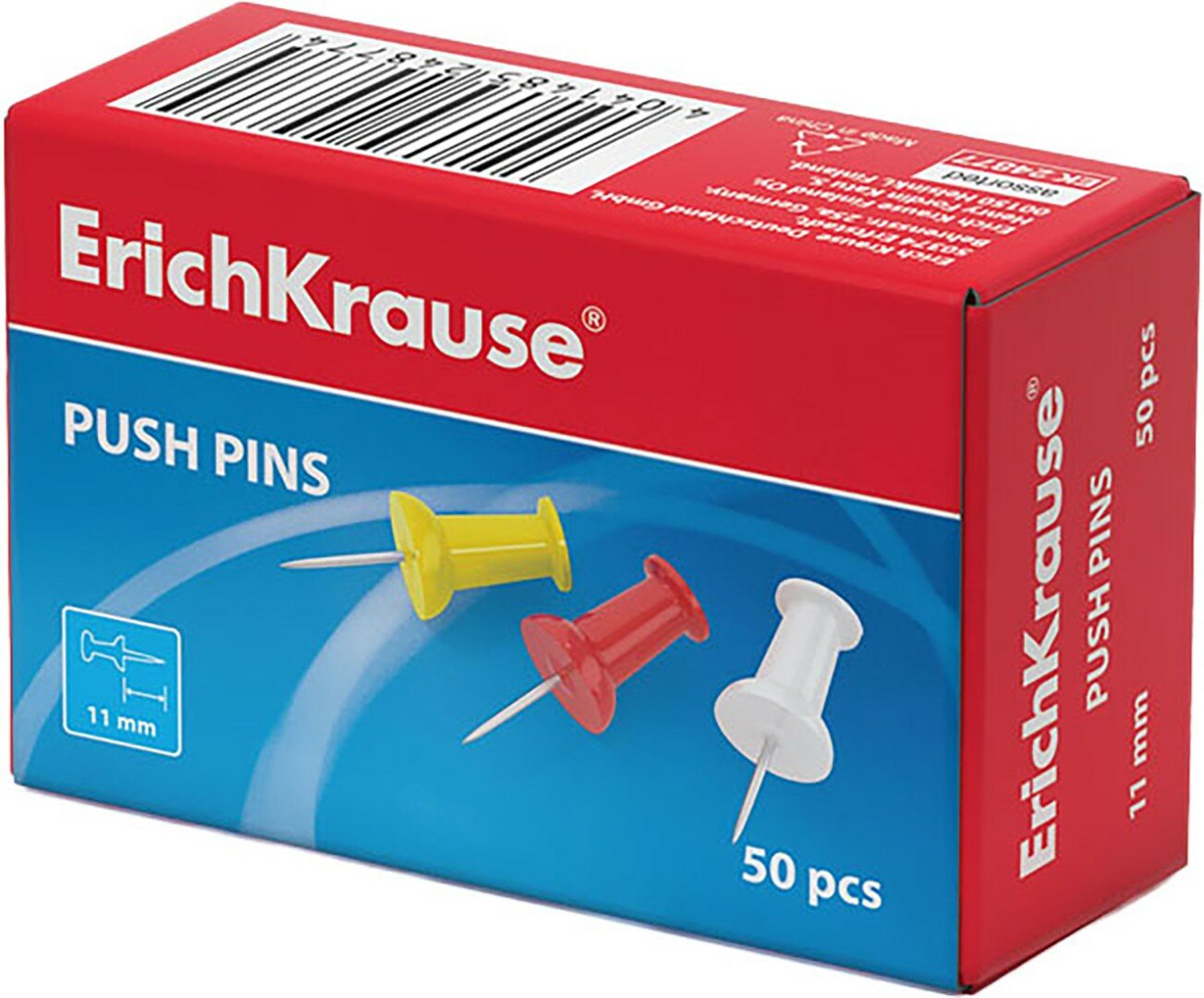 Кнопки силовые цветные, 50 шт