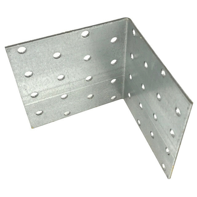 Уголок соединительный 40x40x200 мм из металла для монтажа каркасных конструкций и крепежа