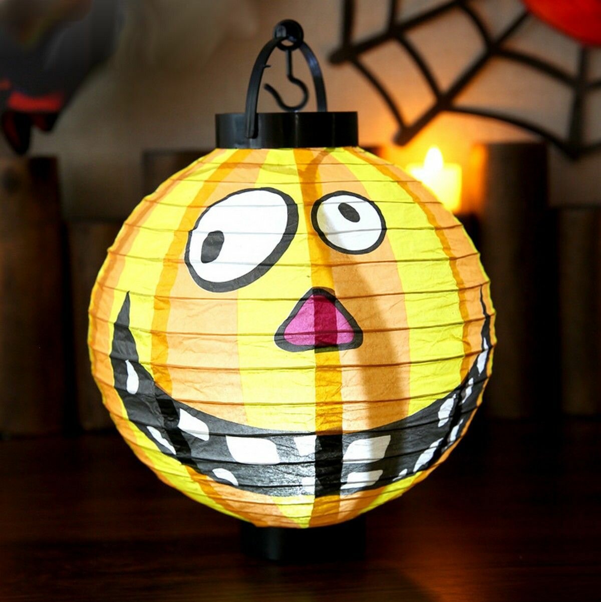 Подвесной фонарик Тыква Halloween 20 см