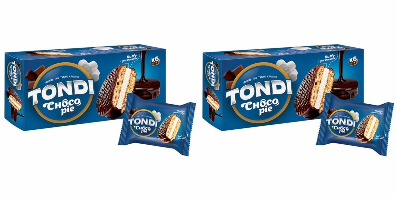 KDV Пирожные Choco Pie Tondi, 180 г - 2 шт