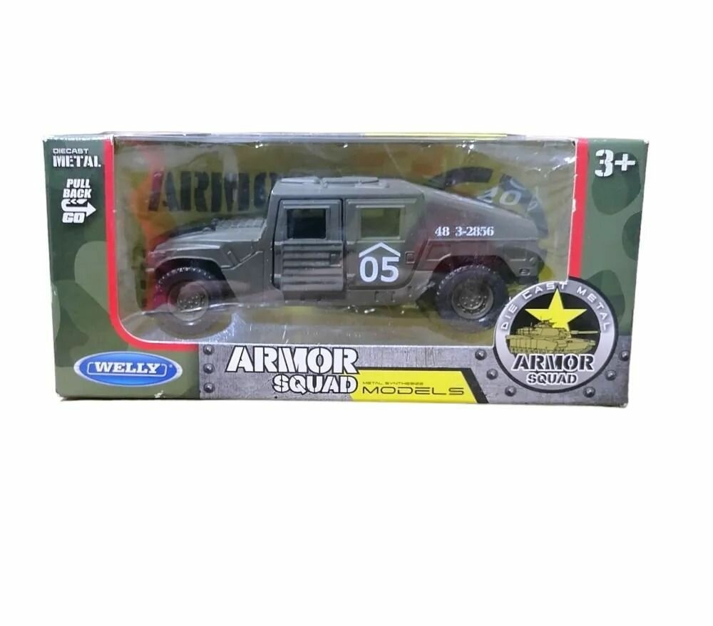 Игрушка военный бронированный автомобиль 99192 Welly