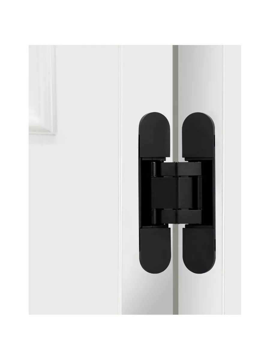 Петли скрытого монтажа 140x30 60 кг для дверей черные -2шт