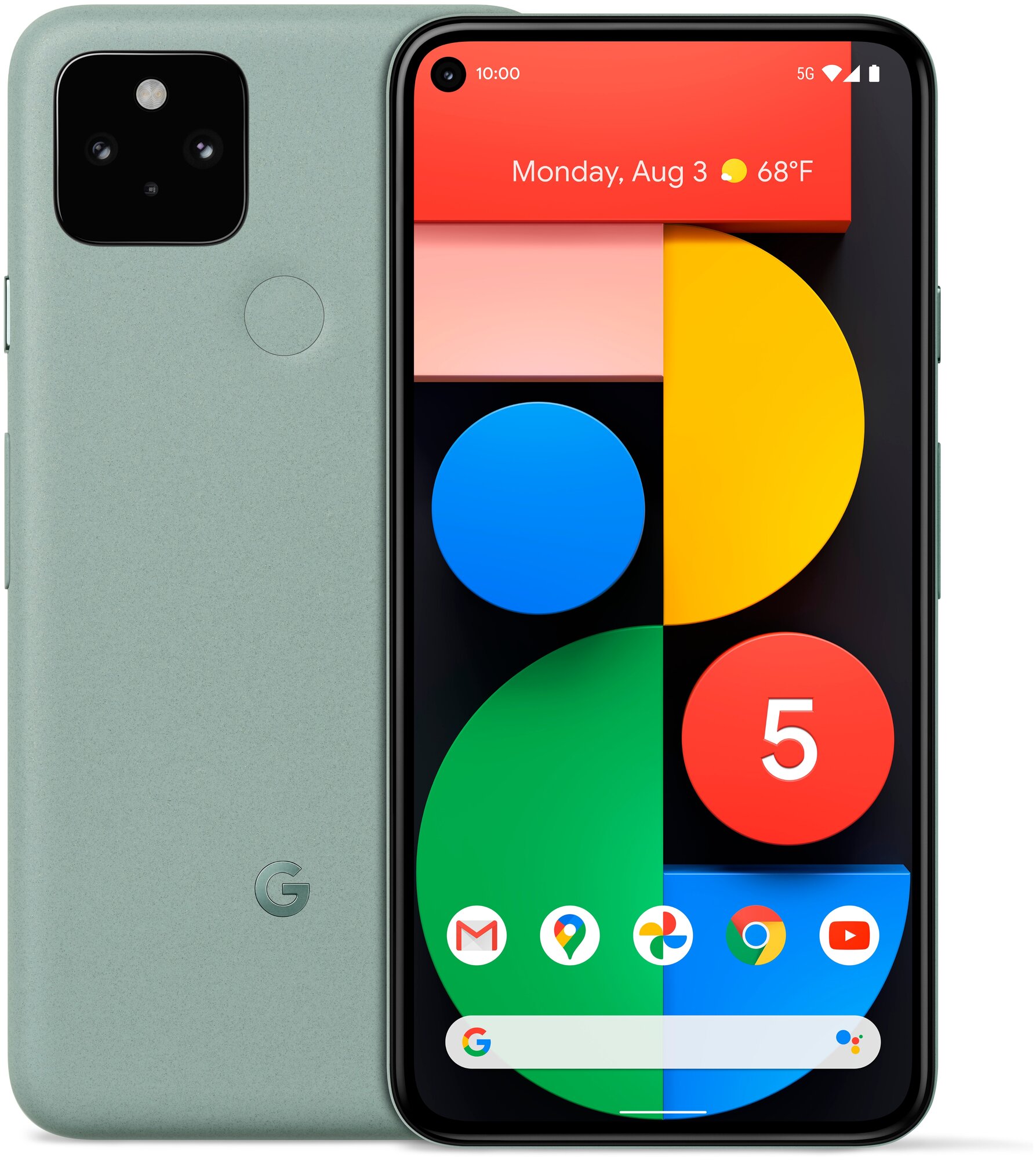 Смартфон Google Pixel 5 128 USA, nano SIM+eSIM, серый, Витринный
