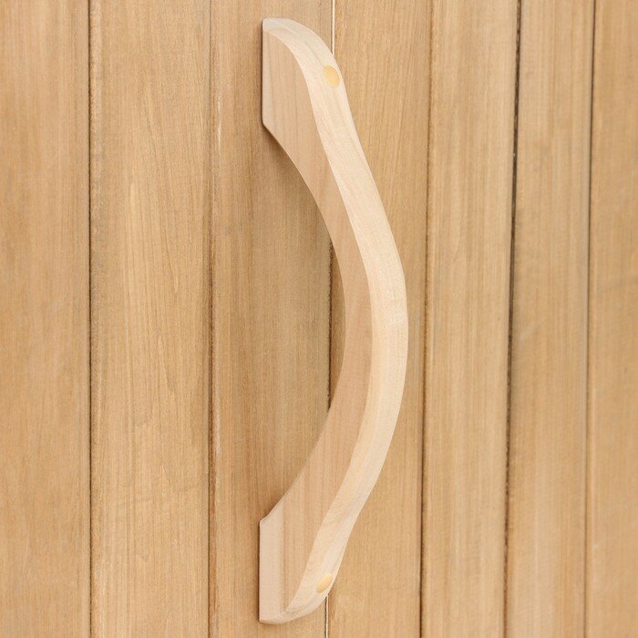 Ручка дверная «Дуга», деревянная, для бани и сауны, «Добропаровъ»