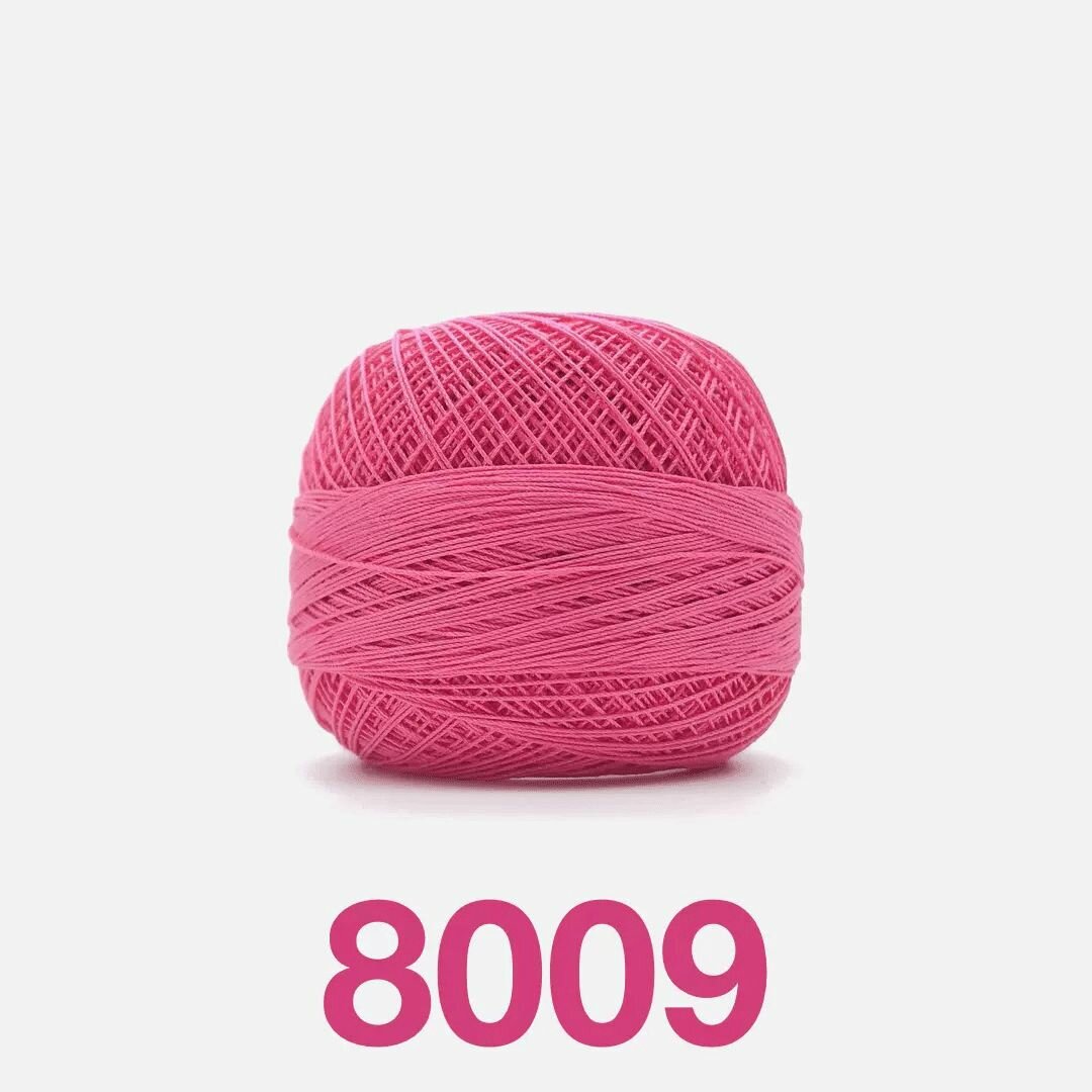 Нитки #80 для вязания кружева и украшений, 100% хлопок, 10 гр. (170 м.) цвет 8009