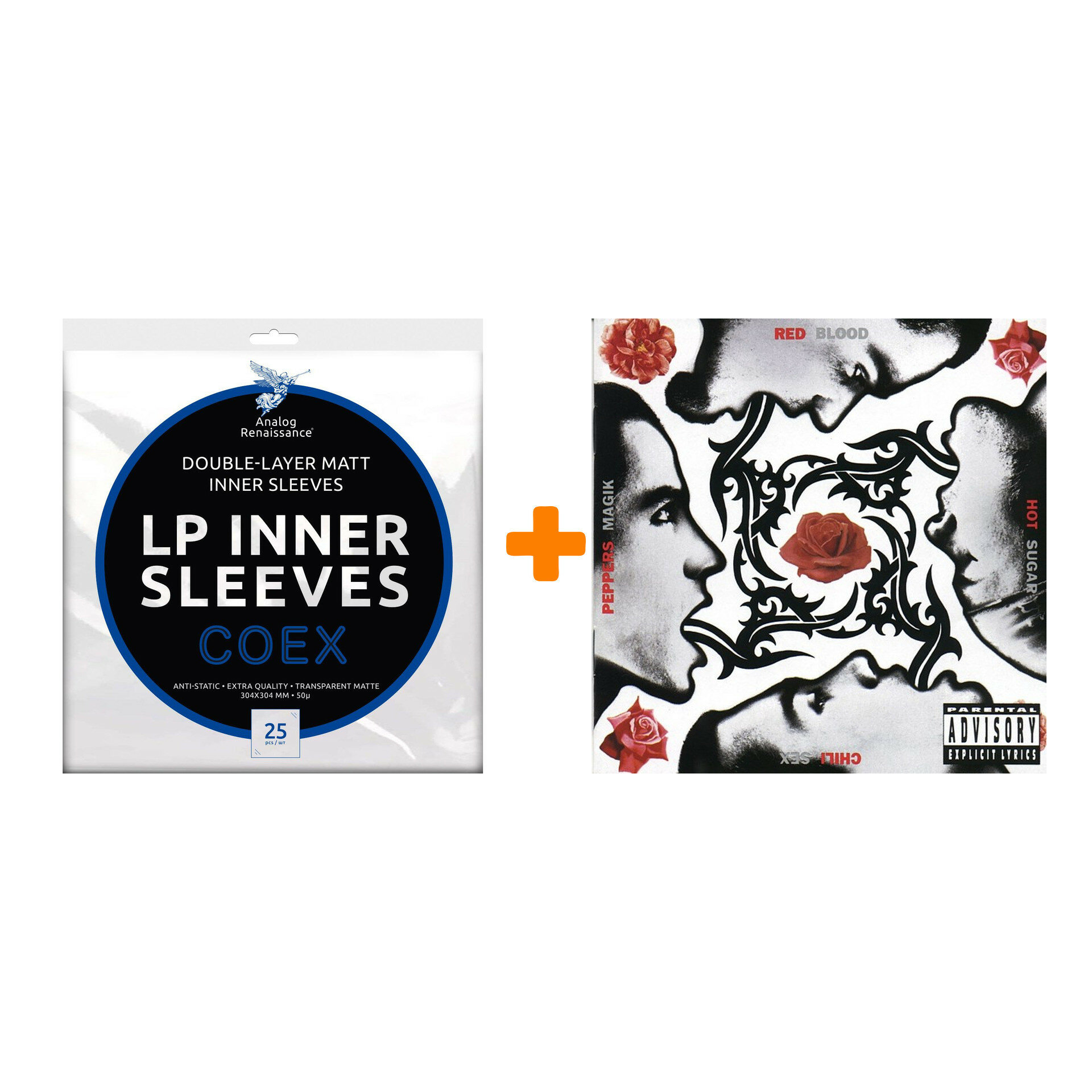 RED HOT CHILI PEPPERS Blood Sugar Sex Magik 2LP + Конверты внутренние COEX для грампластинок 12" 25шт Набор