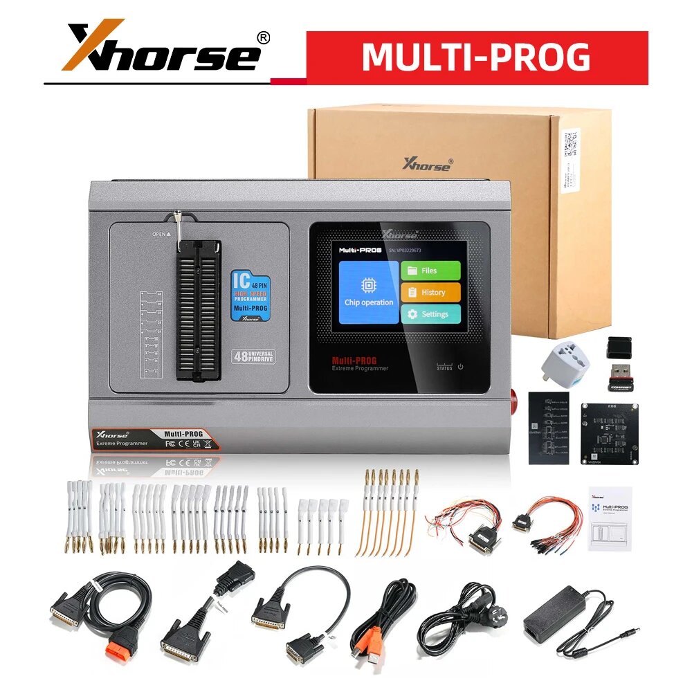 Программатор Xhorse Multi-Prog Программатор ECU Обновление Xhorse VVDI Prog с бесплатной лицензией MQB48, режим эксперта, пакетные чипы записи