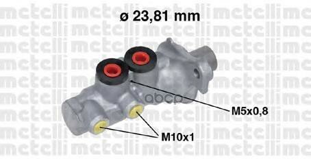Главный тормозной цилиндр PEUGEOT 207, 208, CITROEN C3 I (FC) 1.6 Hdi, C3 II, C-Elysee 2006- Metelli арт. 050694