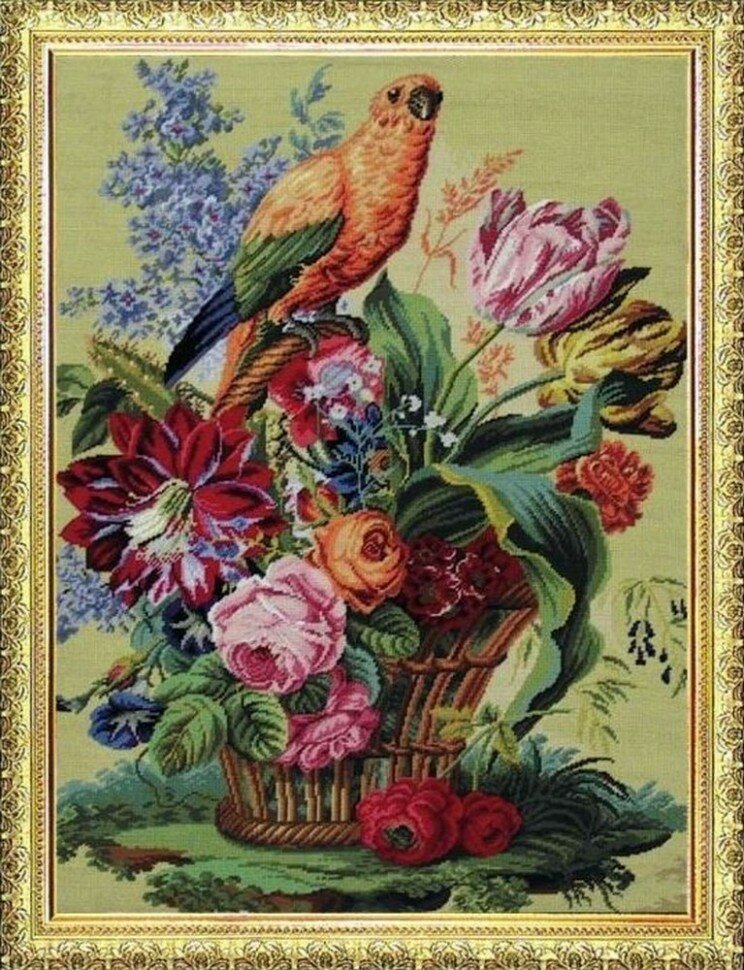 Набор для вышивания Martin Winkler #1030-TT Parrot (Попугай), Гобелен, 66 x 90 см