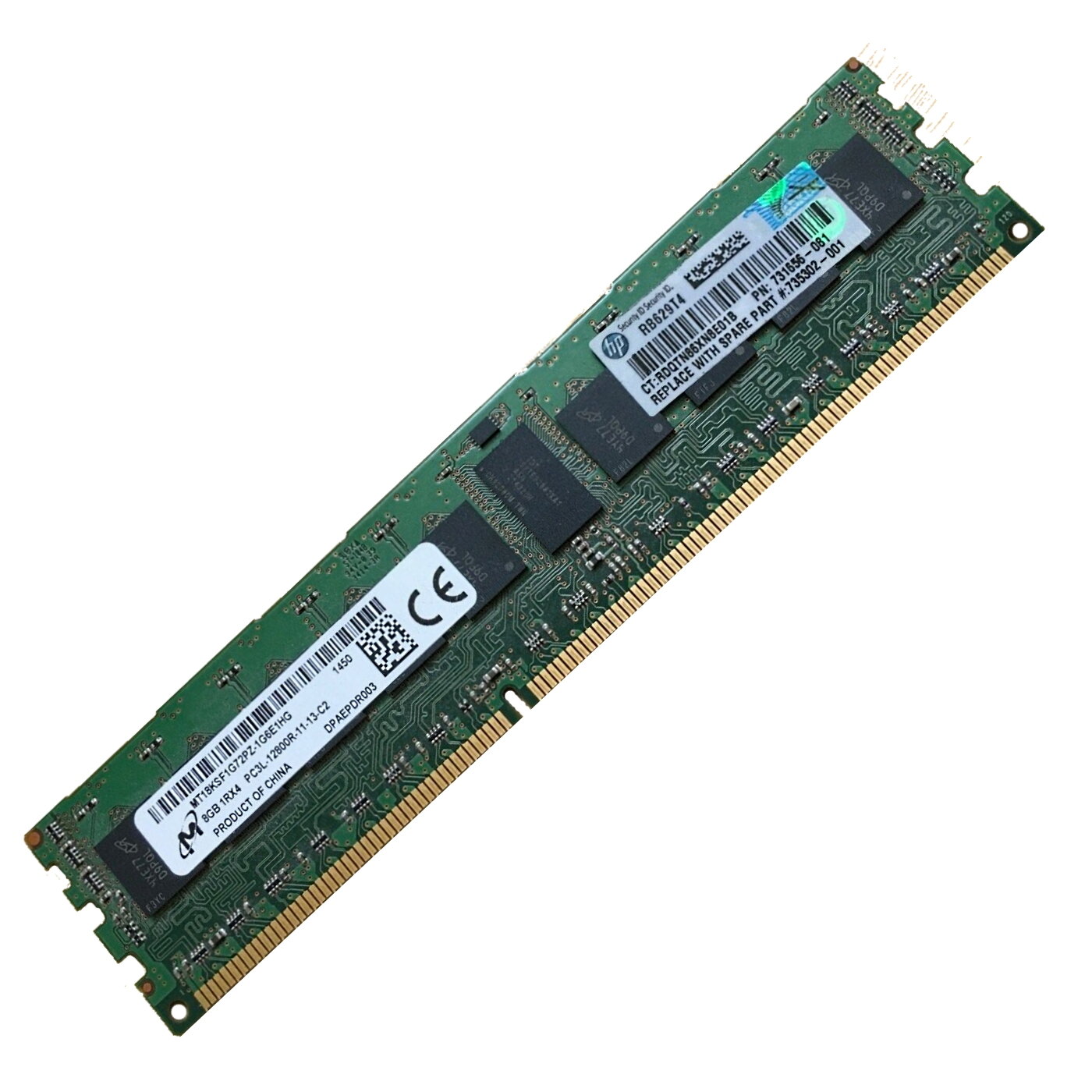 Память серверная Micron DDR3 8Gb 1600 REG ECC LP PC3L-12800R LV 240pin MT18KSF1G72PZ-1G6E1HE