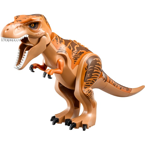 Динозавр Тирекс Lego Dinosaur Tyrannosaurus rex with Dark Orange Back trex04 Medium Nougat U
