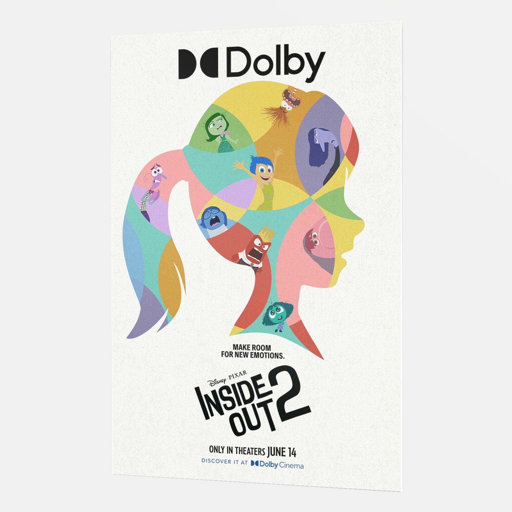 Постер (плакат) по мультфильму Головоломка 2 40x60 см. от Poster4me