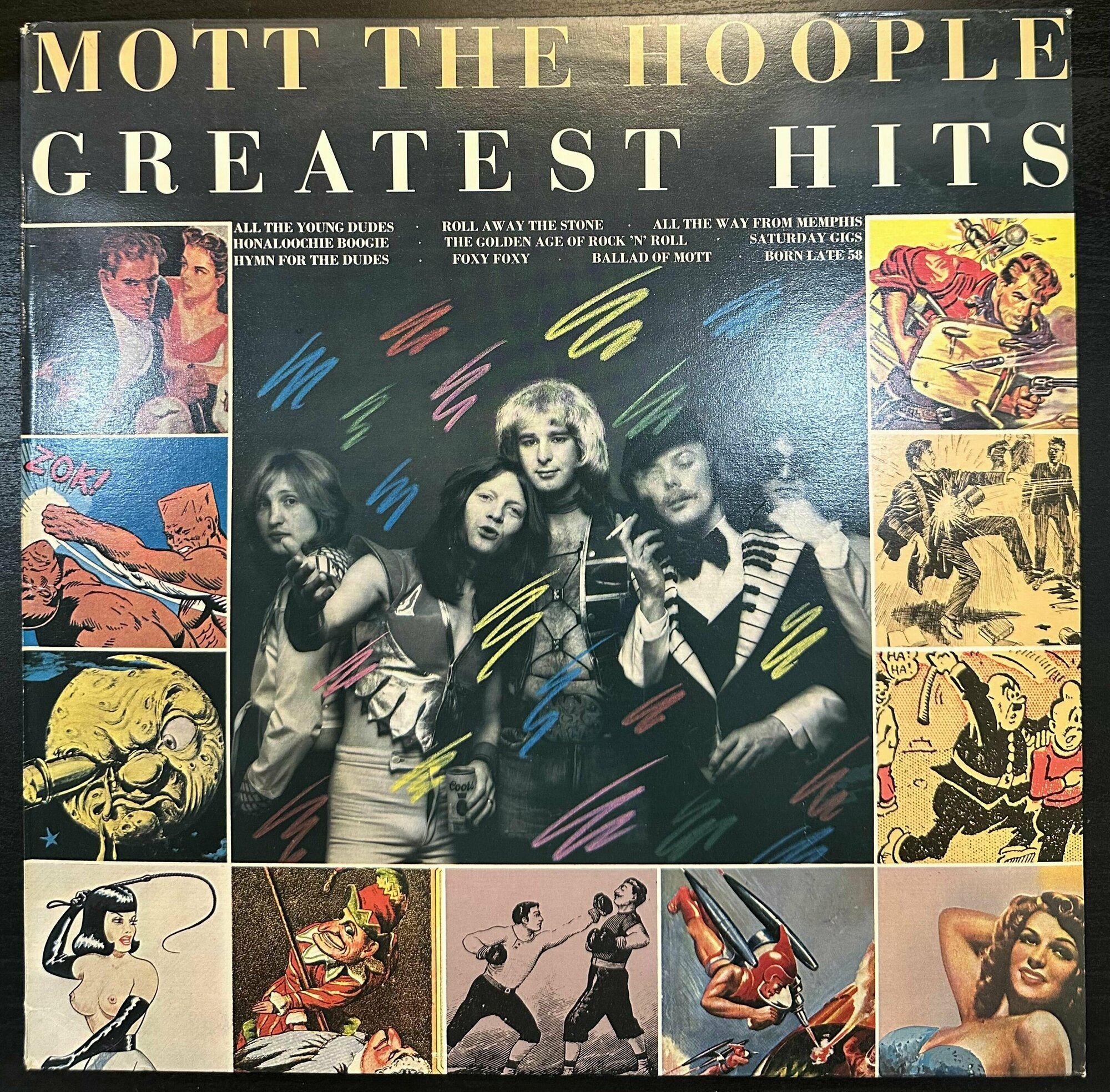 Виниловый конверт Mott The Hoople Greatest Hits (Голландия 1976г.)