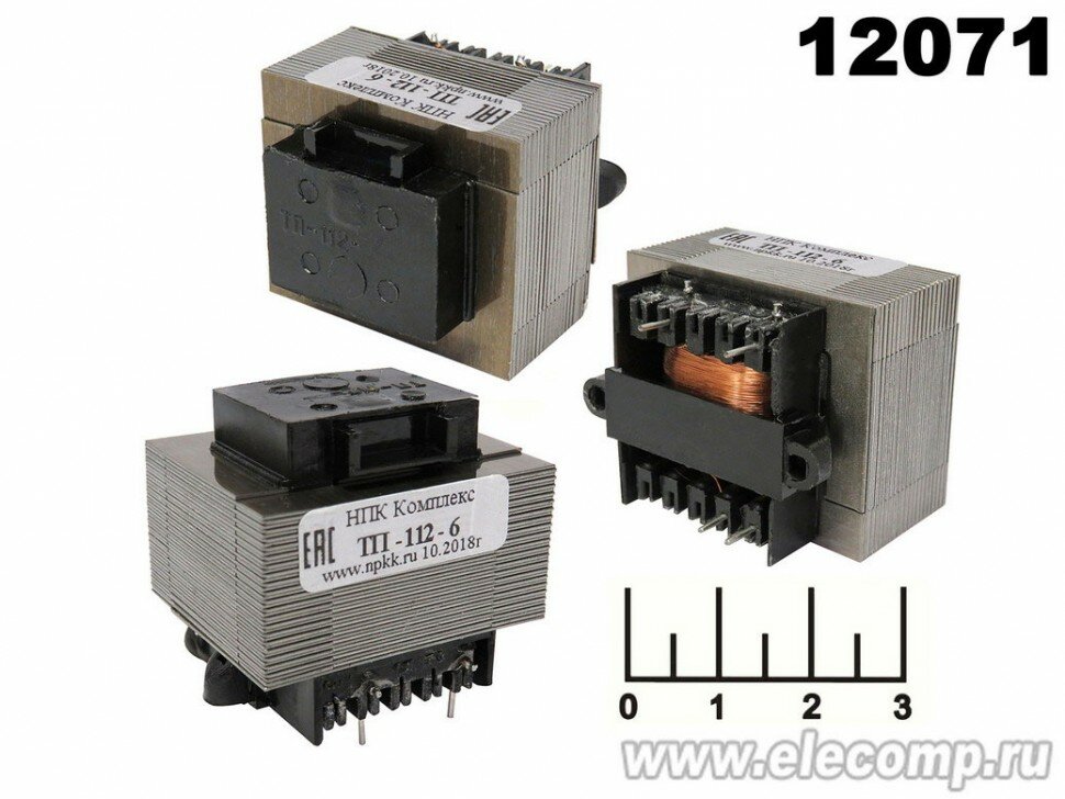 Трансформатор 10.6V 0.68A ТП112-6 (аналог)