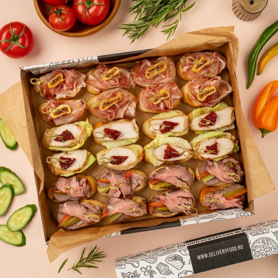 Бокс брускетт премиум #10