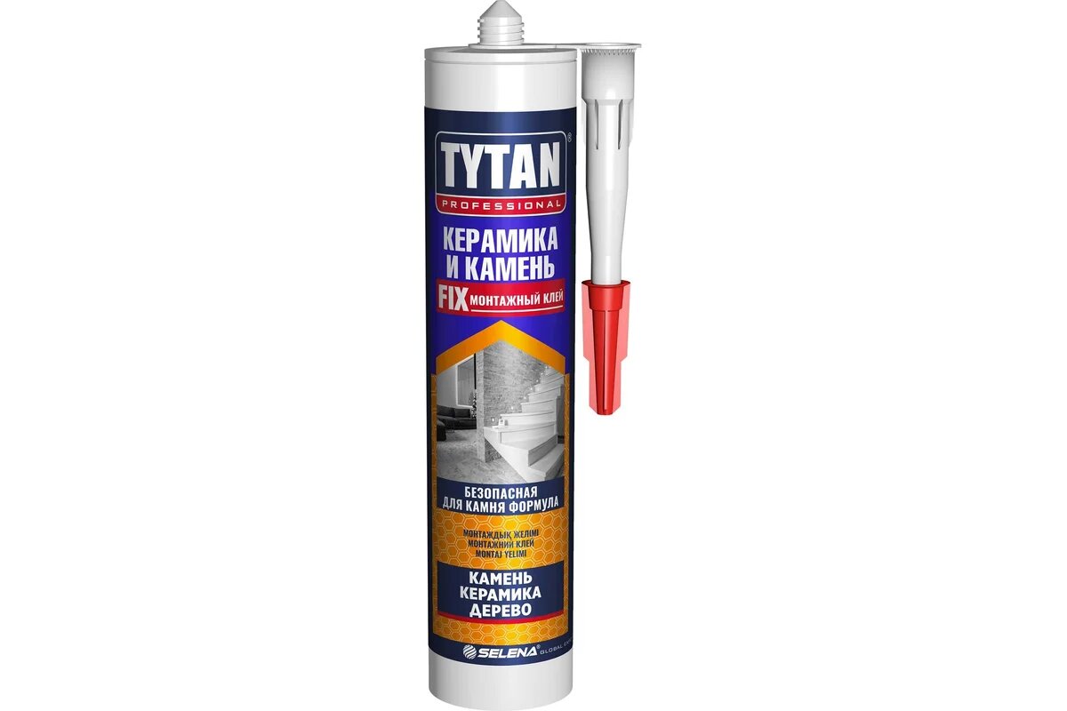 Tytan PROFESSIONAL экспресс-клей камень, керамика, древесина, белый (310мл) 16134 247385