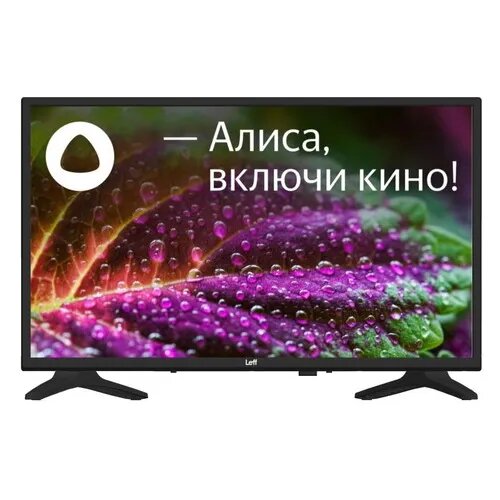 43" Телевизор LEFF 43F550T, FULL HD, черный, смарт ТВ, YaOS