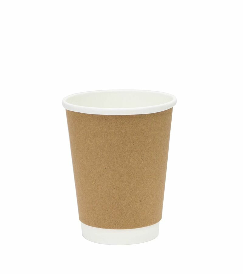 Набор стаканов картонных 400мл d-90мм крафт уп/50шт для горячего