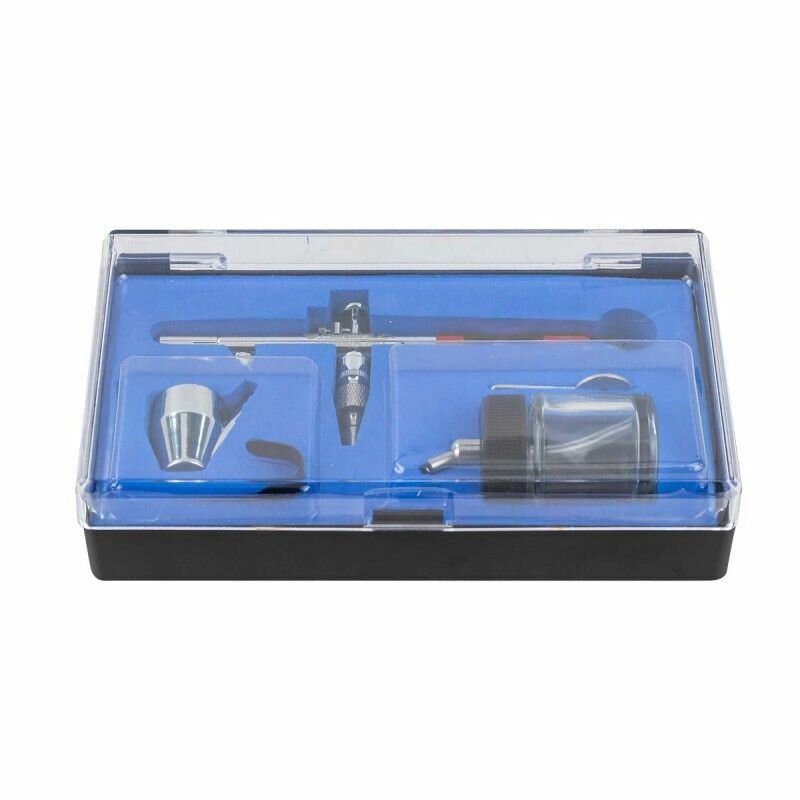 Аэрограф Forsage 0.3 мм, резьбовое соединение, съемные ёмкости 6 мл и 22 мл