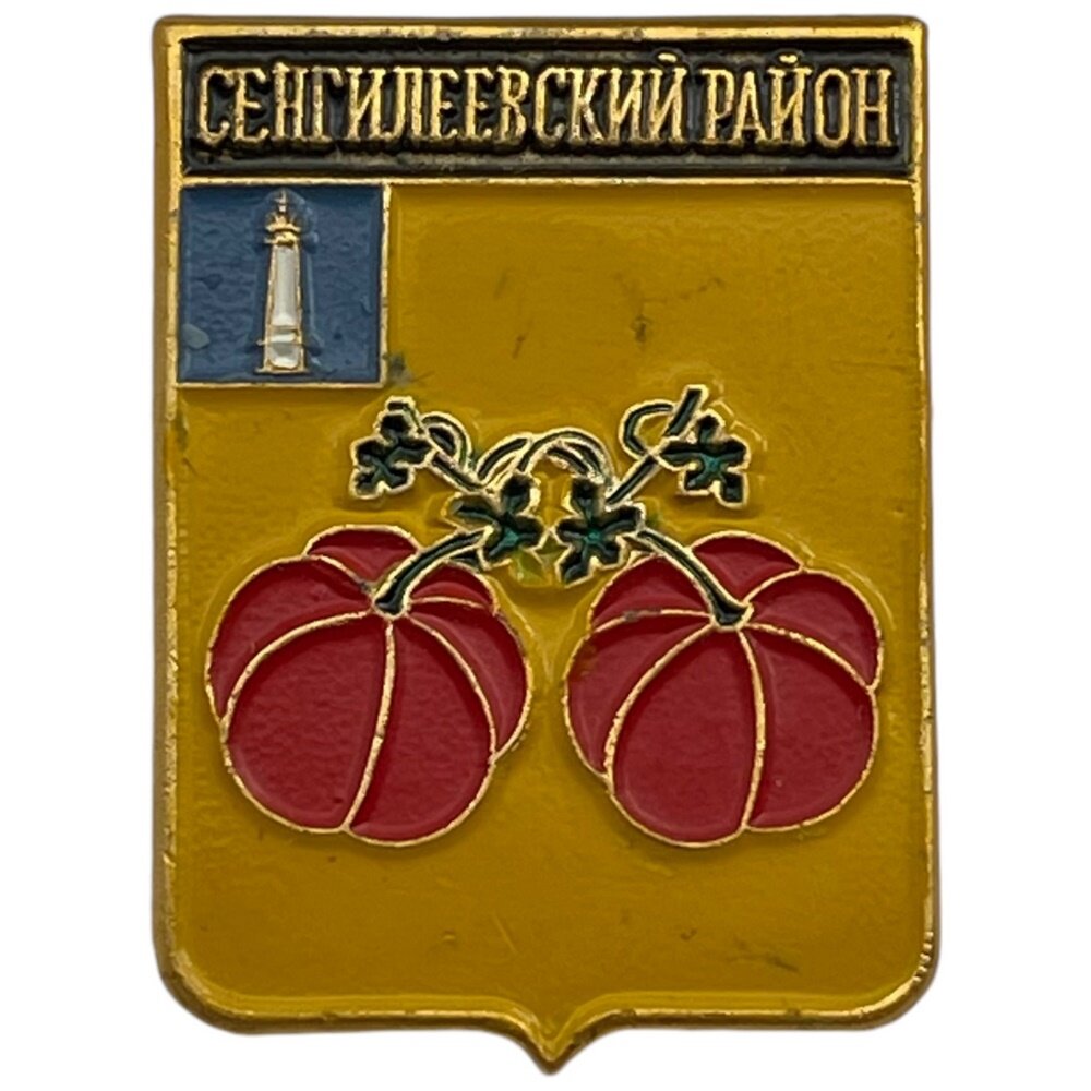 Знак "Сенгилеевский район. Гербы Ульяновской области" Россия 1991-2000 гг. (Родник)