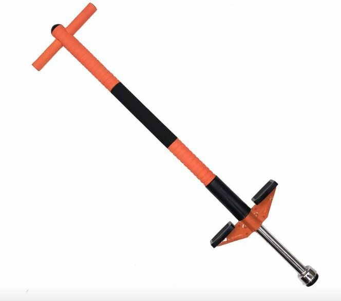 Кузнечик прыгалка EcoBalance Mini оранжевый, пого стик тренажер для детей, pogo stick на вес 20-40 кг