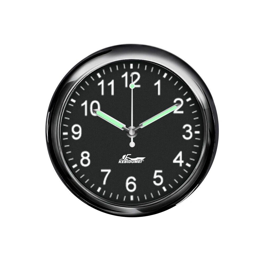 Автомобильные часы, автомобильные внутренние светящиеся мини-цифровые часы, механические кварцевые часы, авто орнамент, автомобильные аксессуары, подарки 40MM Black-B