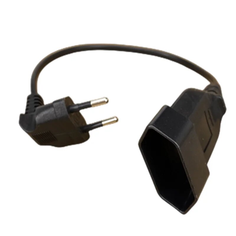 Кабель питания Europlug - IEC, черный, 1.8м