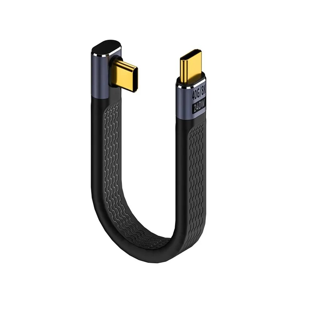 1 шт. USB4.0 USB C to Type C Кабель для передачи данных 8K 60 Гц PD 240 Вт Быстрая зарядка 40 Гбит/с Гибкий чип E-Marker для ноутбука, мобильного телефона