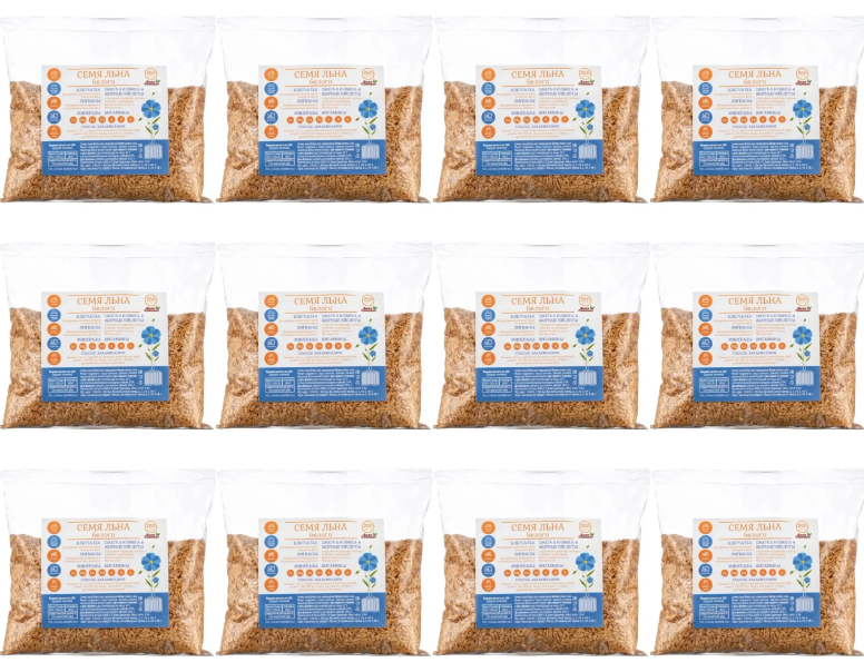 Ваше Здоровье Семена Белого льна 250 гр, 12шт