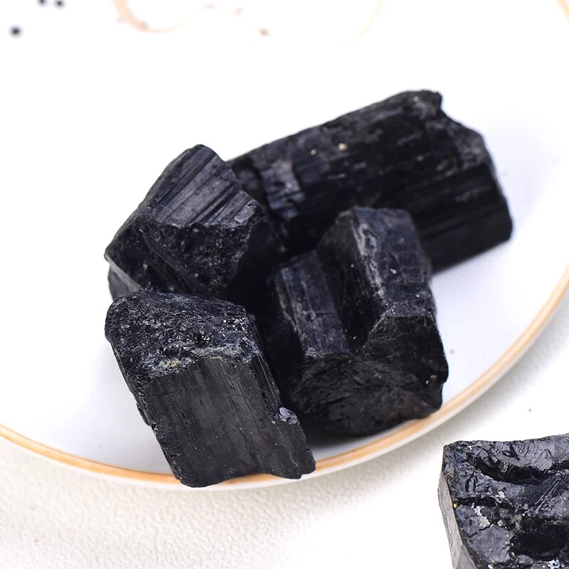 Натуральный кристалл кварц аметист розовый кварц для дома Черный, 50g, tourmaline