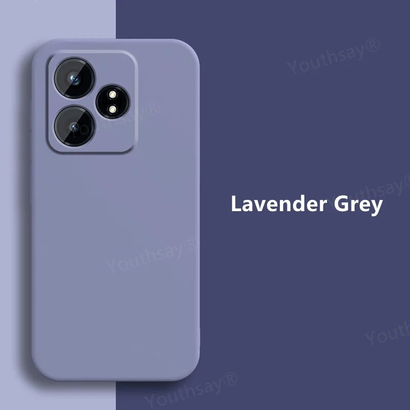 Чехол Realme GT 6, Lavender Grey, силикон