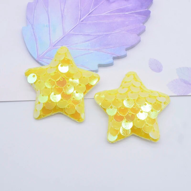 Блестящие аппликации звезды Diy Super Paradise 32 шт. Yellow