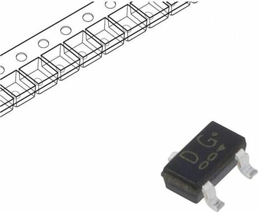 Транзистор TOSHIBA 2SC2713-GR Транзистор: NPN биполярный 120В 0,1А 0,15Вт SC59 1шт