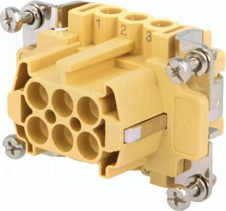 Разъем ILME JNEF 06 (JCNEF06) Разъем: прямоугольный "мама" JEI PIN: 6 6+PE размер 44.27 16А 1шт