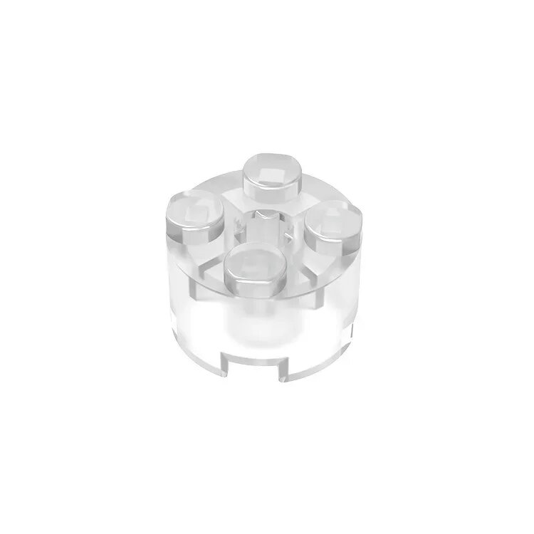 Белый пластиковый блок Gobricks 2x2 (Цвет: 180)