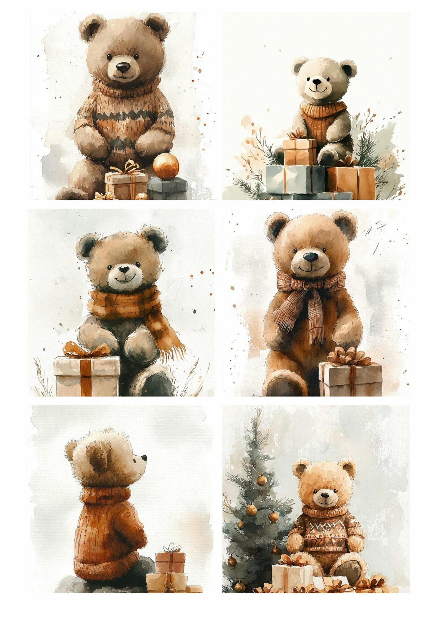 Декупажная карта About Time, A4, горчичный цвет, 21×29.7см, 40гр/м2