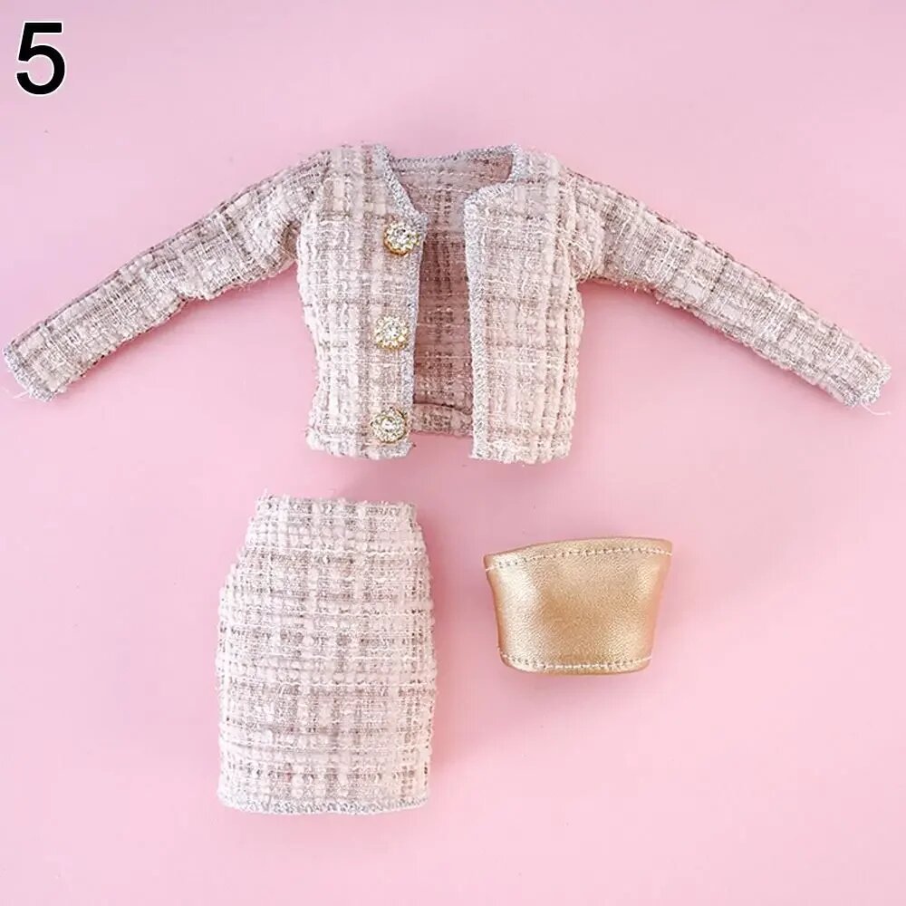 Комплект одежды для кукол 29-32 см, розовый, Type1-5