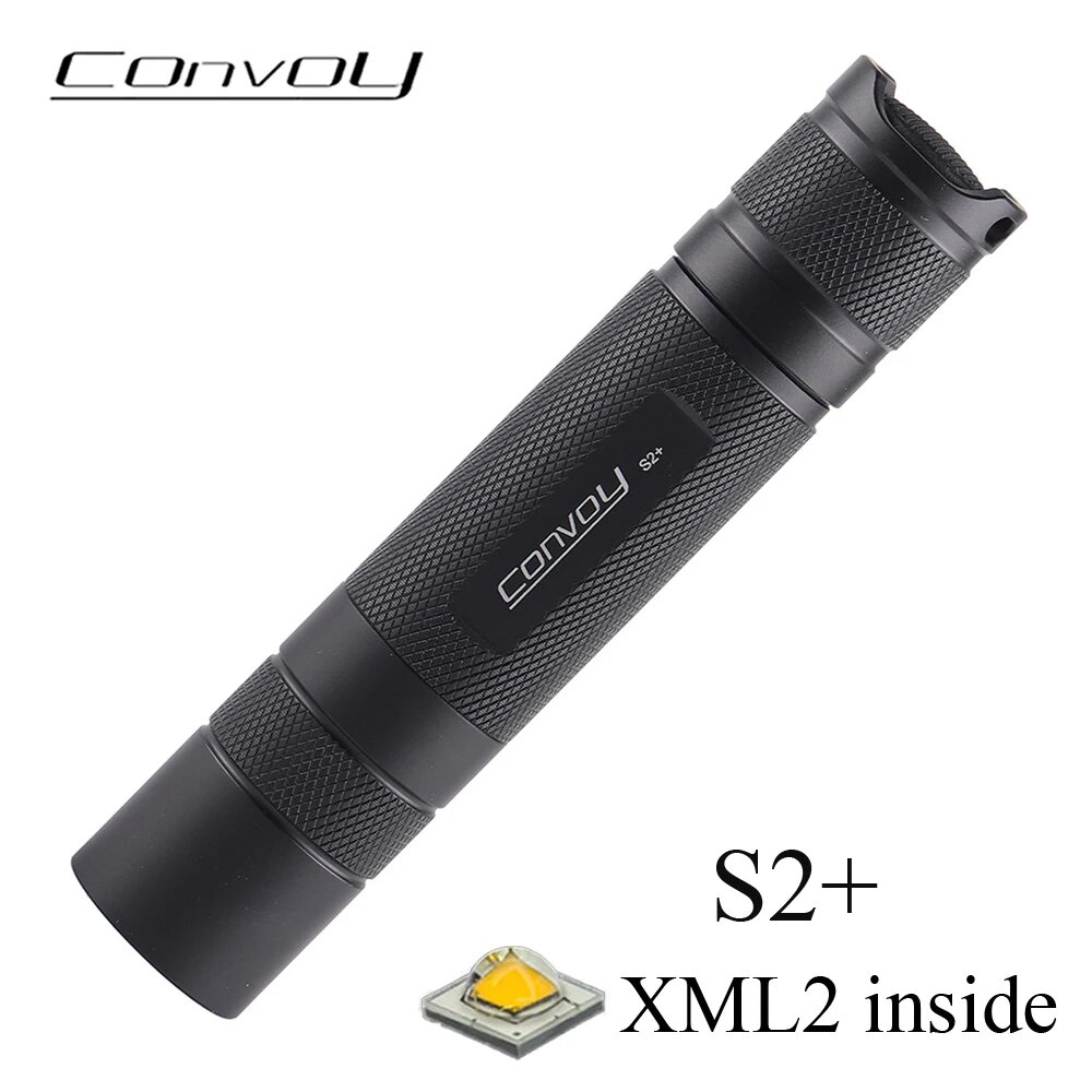 Фонарик CONVOY S2 Plus XML2 Grey, 6500K, No battery