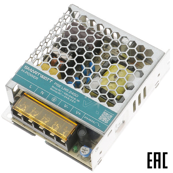 Блок питания 1ф Мощность 50Вт выход 24В пост. тока 2,2А SMARTWATT PSE LRS 2450