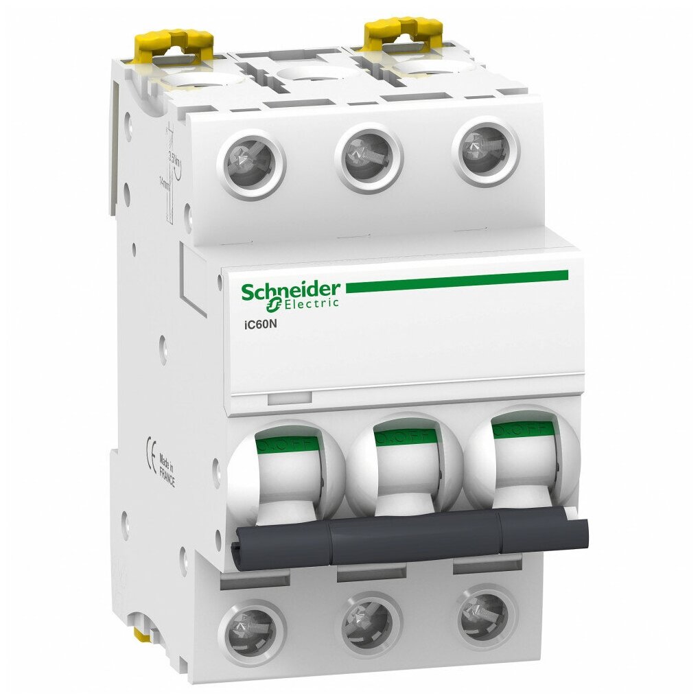 Schneider Electric Выключатель автоматический трехполюсный 50А D iC60N 6кА (A9F75350)