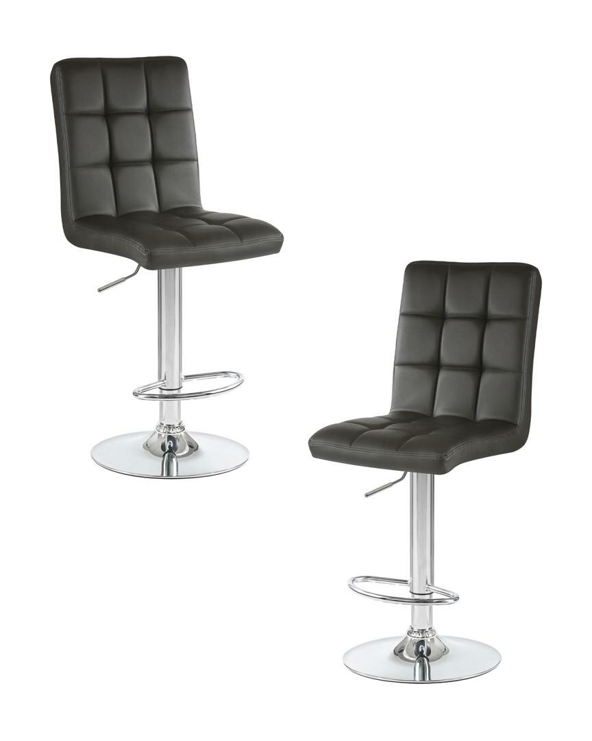 Стул барный DOBRIN Набор 2 шт Стул барный DOBRIN KRUGER, чёрный арт. LM-5009-N_CH-M_EL-black