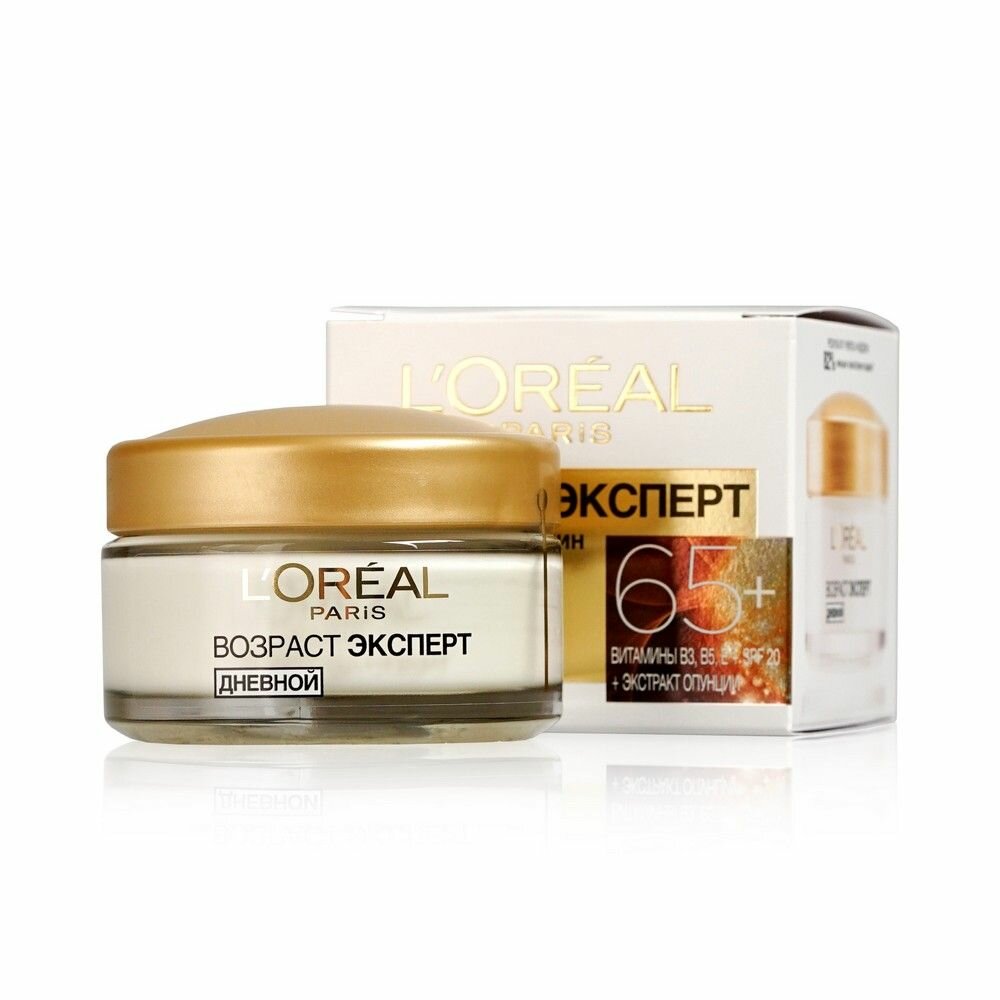 Дневной крем L'Oreal Paris Возраст Эксперт для лица " Уход против морщин " питательный 65+ 50мл