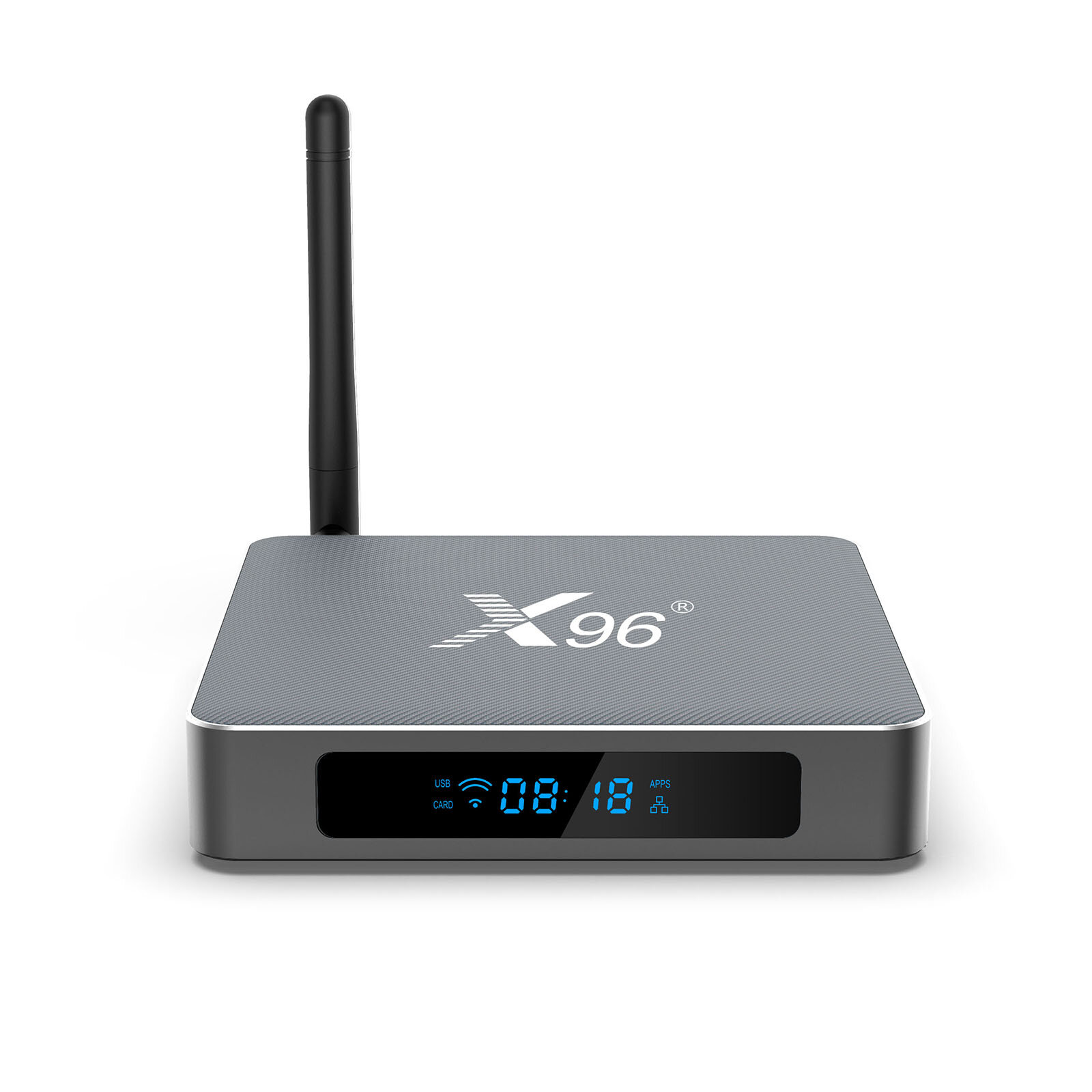 X96 X9 Android 9.0 Smart TV Box Amlogic S922X 4GB / 32GB 2.4G & 5G WiFi 1000M LAN 4K Media Player H.265 VP9 Decoding Gray с BT Voice Remote Control