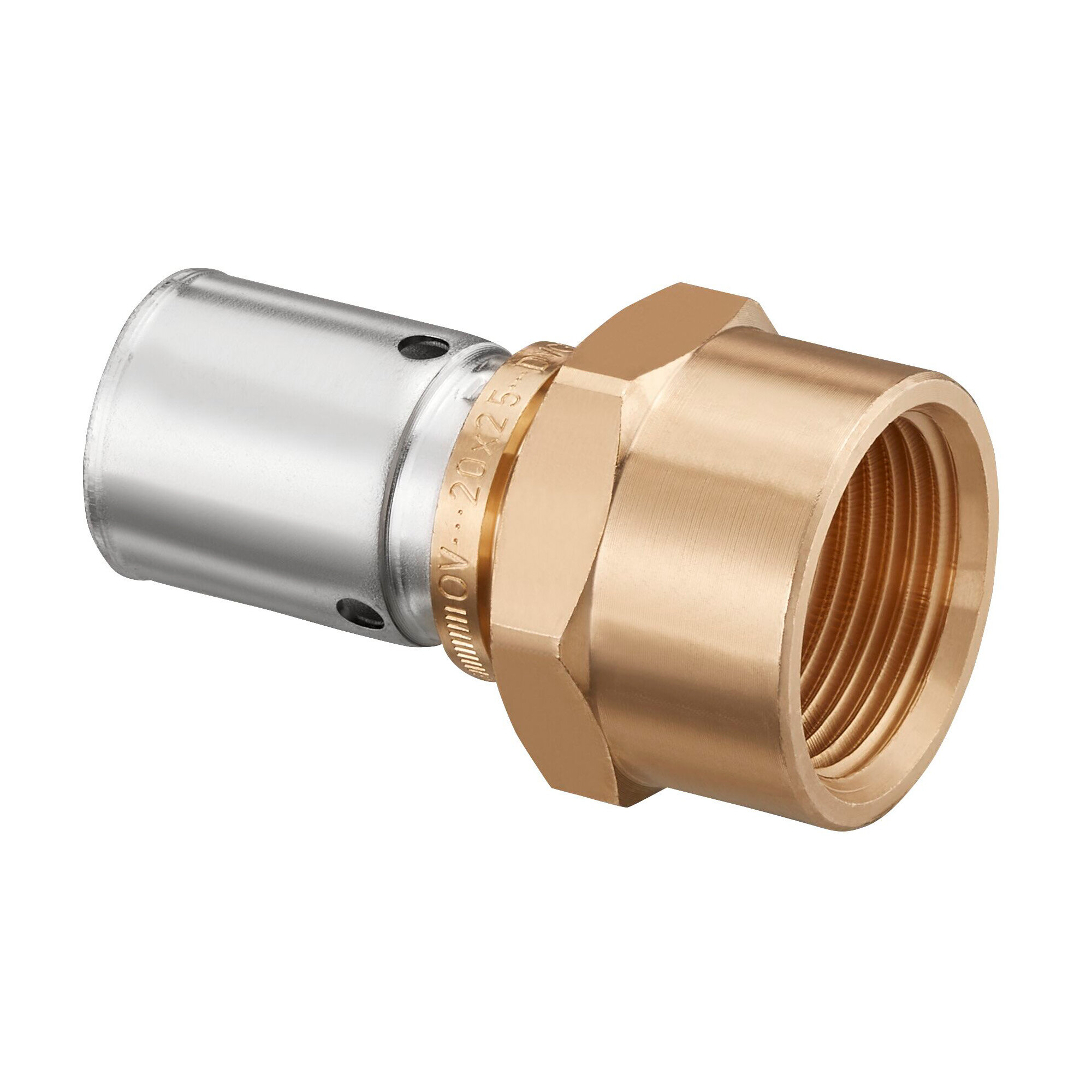 Пресс-соединение Oventrop "Cofit P" 26 x 3мм x Rp 3/4 ВР бронза/нержавеющая сталь