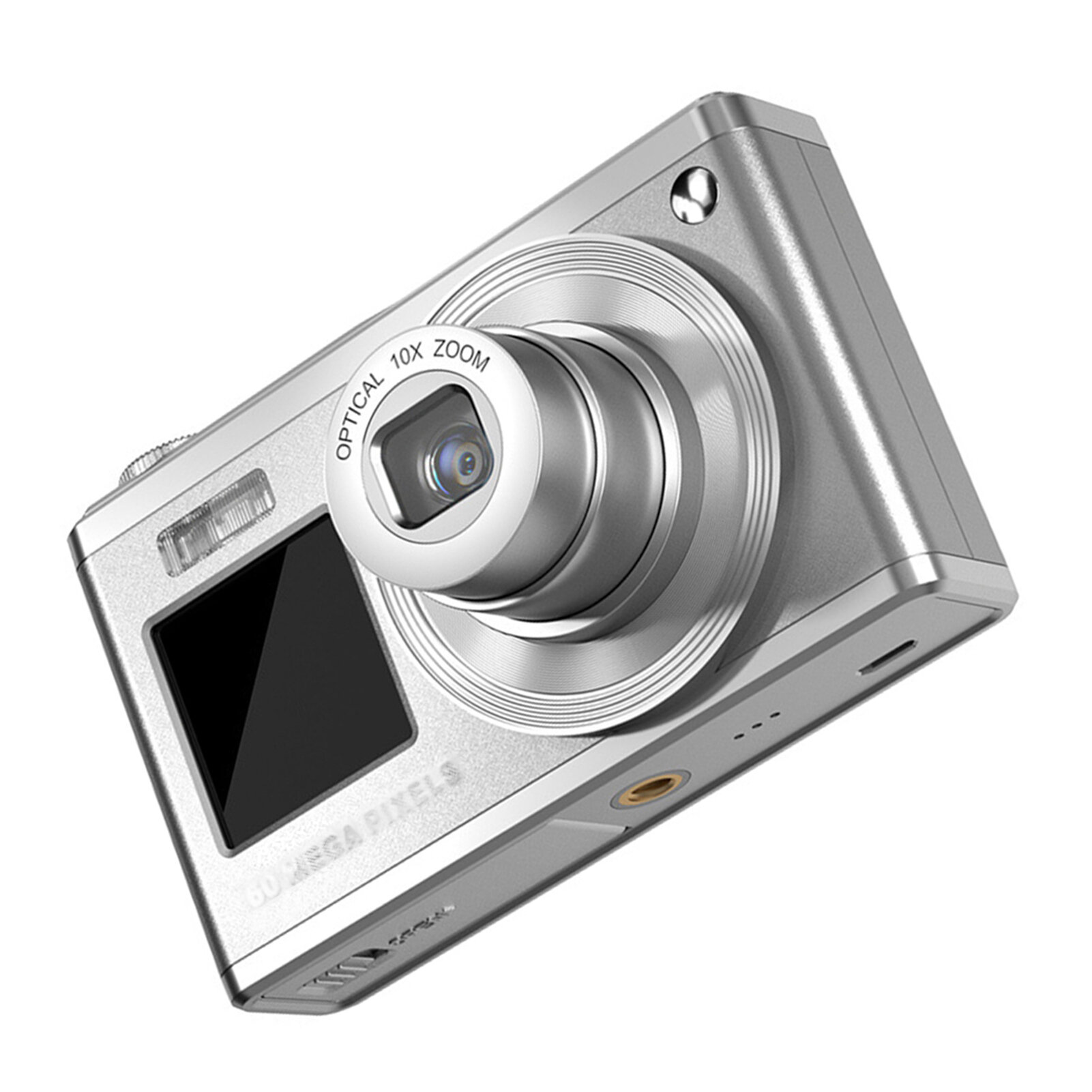 Цифровая камера 60МП с 4К видео и 16X зумом, идеальный подарок, 2.88 дюймовый экран IPS, автоматический фокус