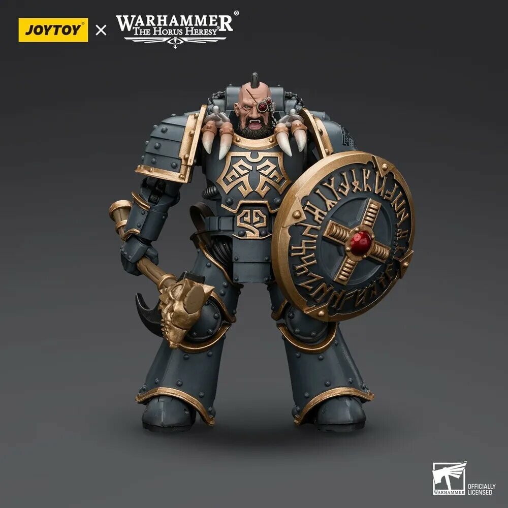 Подвижная фигурка JOYTOY Warhammer The Horus Heresy 1/18 Action Figures Space Wolves Grey Slayer Pack Huscarl