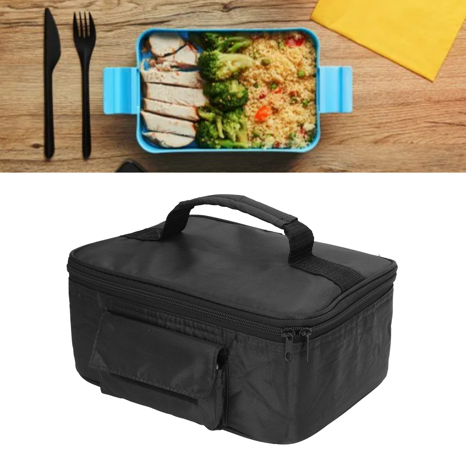 Портативная духовка, подогреватель еды, электрическая сумка для обеда, мини-персональный ланч-бокс с подогревом, постоянная температура, вилка стандарта США, 100 240 В