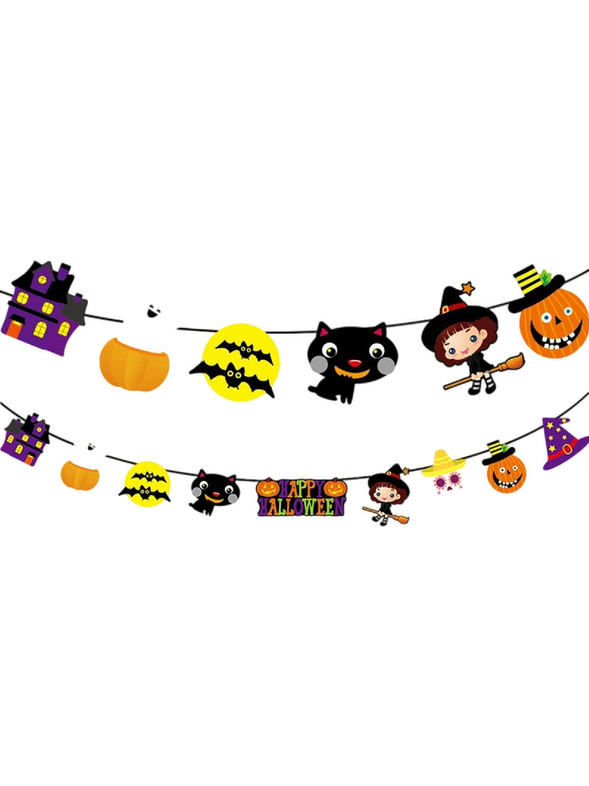 Тыквенный треугольный вымпел, украшение для каминов, стены, окна, лестницы, дверного проема