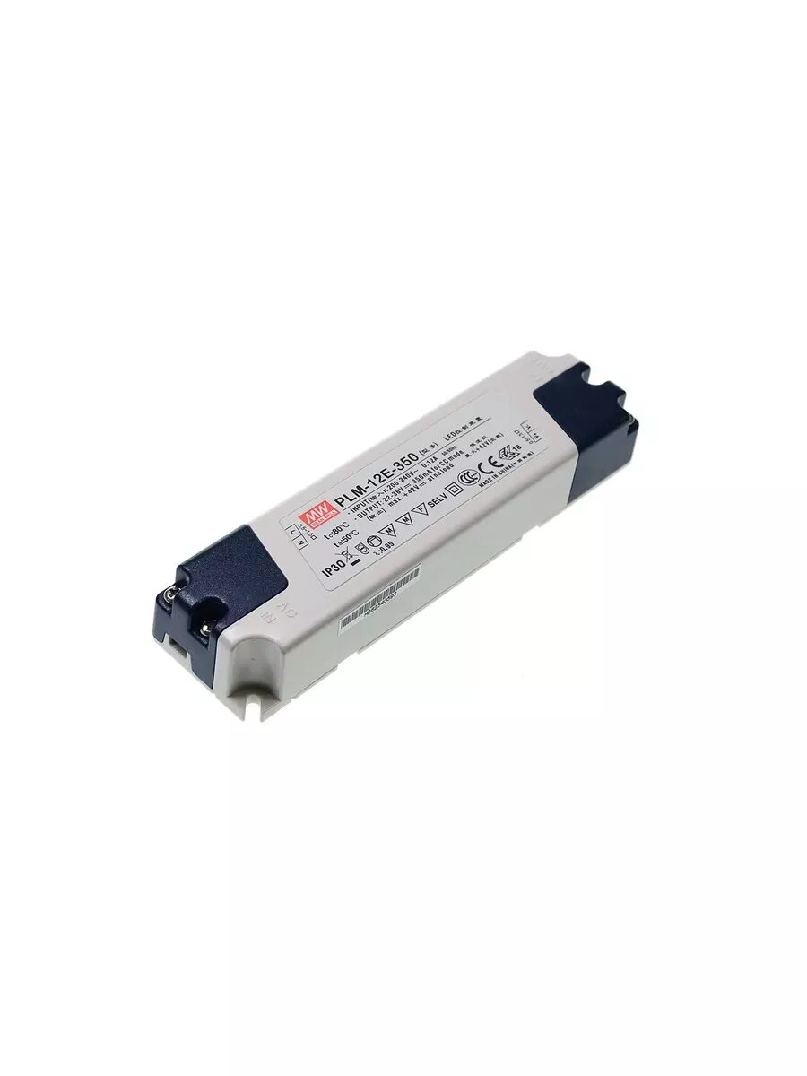 LED драйвер 12 Вт (36В/0.35А) PLM-12E-350